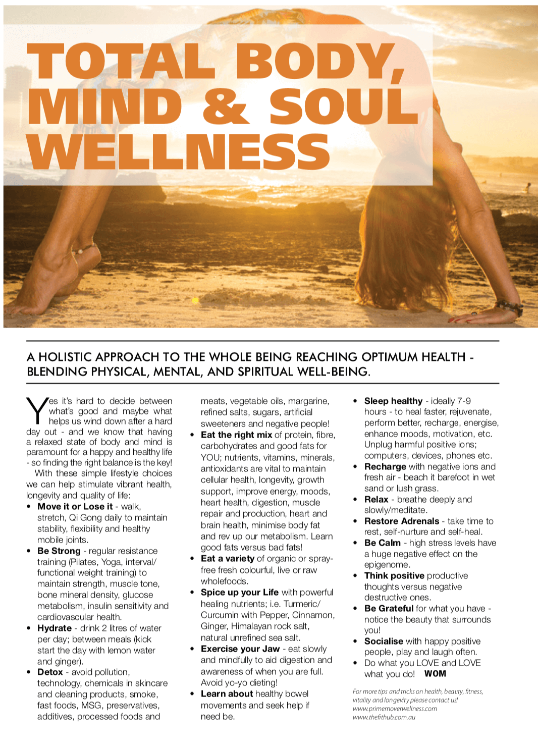 Total BODY MIND SOUL Wellness | MONIQUE CAROLE